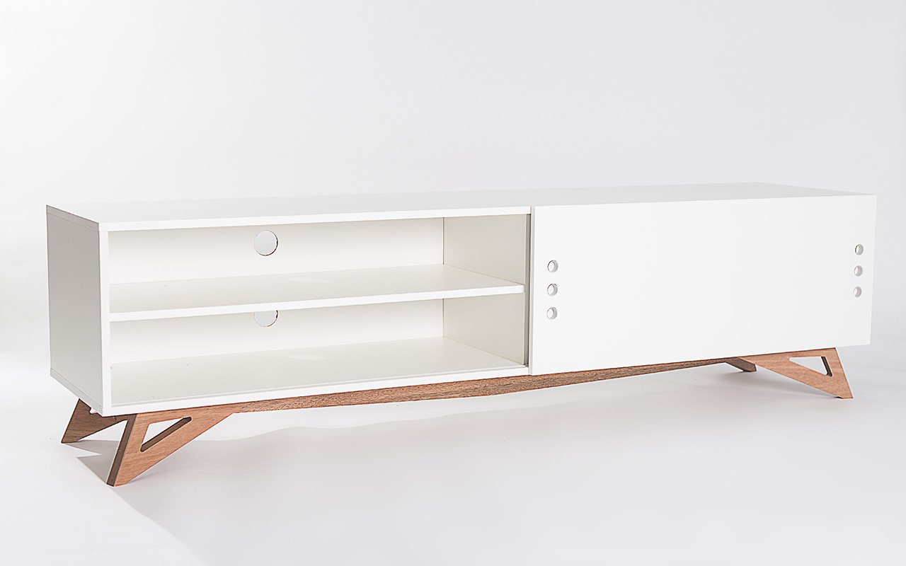 Rack Branco para TV Freddie MDF Branco