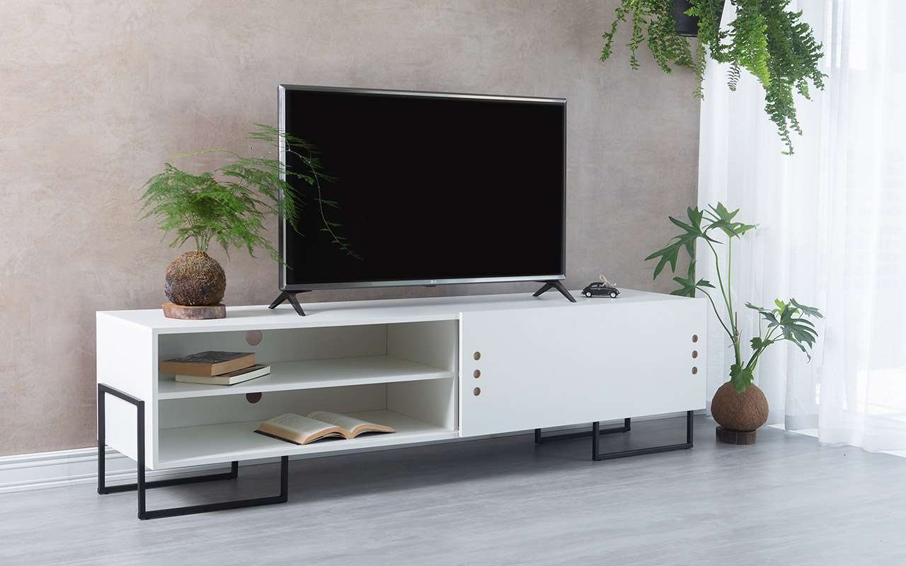 Rack para TV Branco é na Moobel. Compre Online! - Moobel